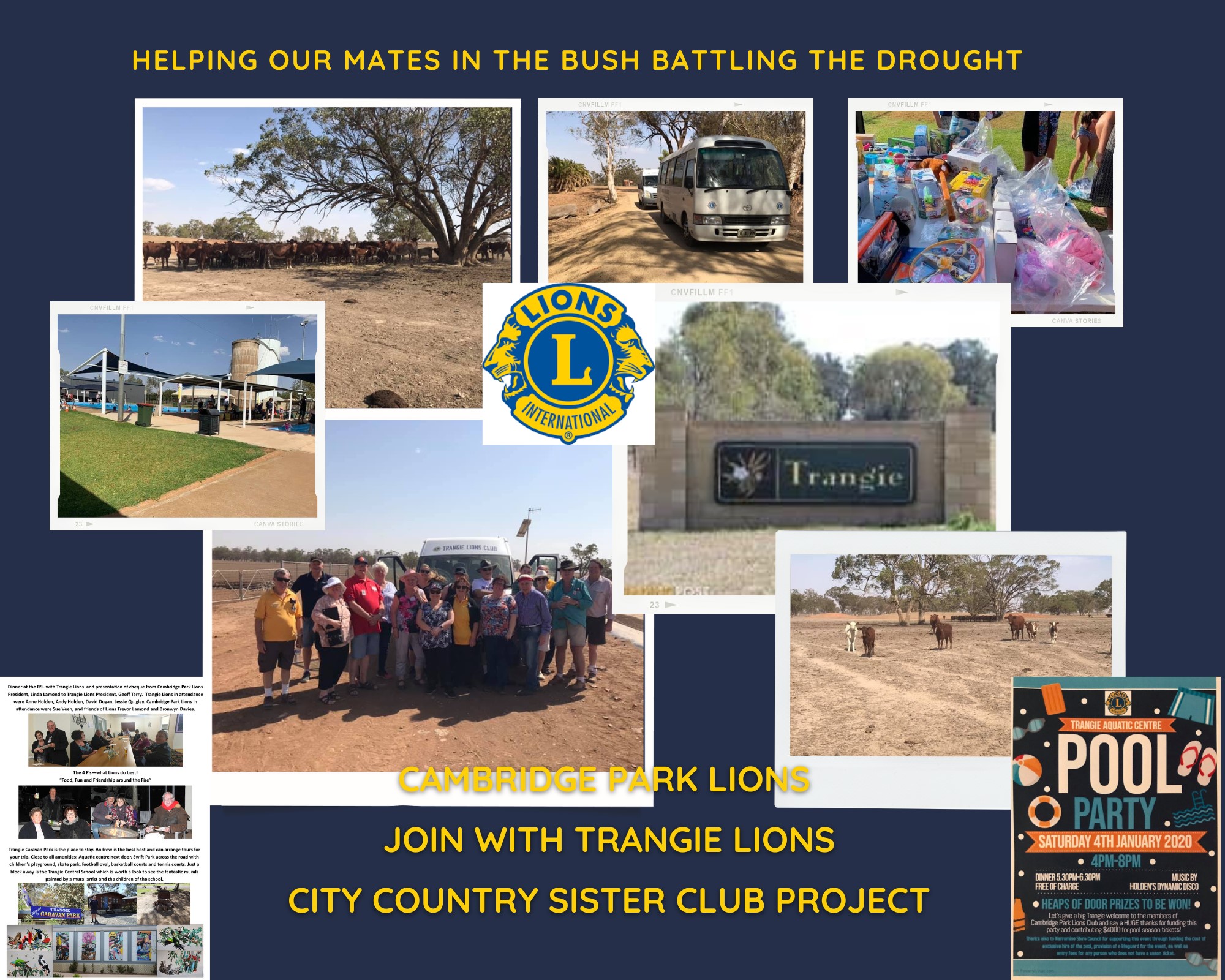 City Country Sister Club Project with Trangie Lions - Lions Club of ...